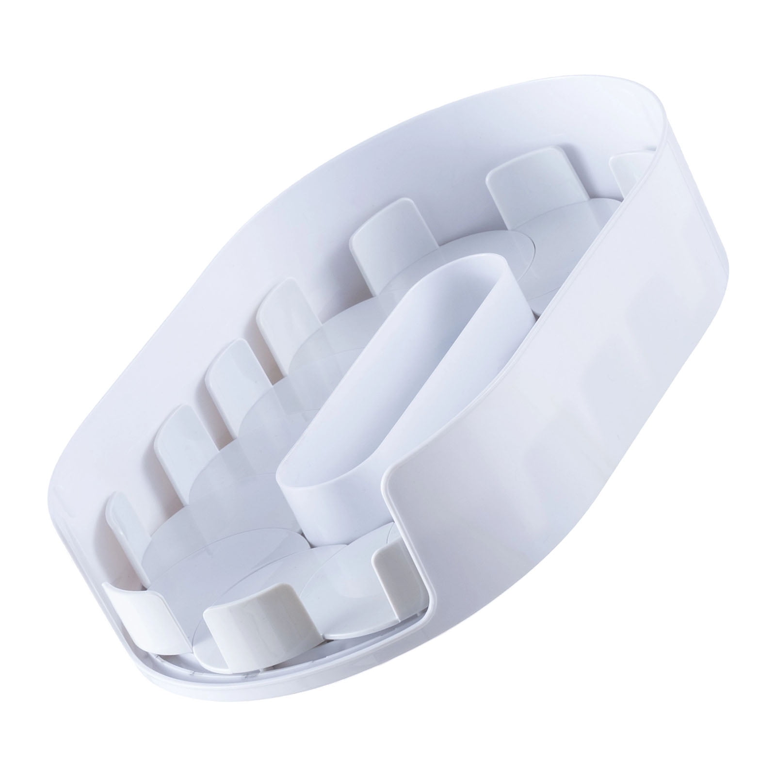 Clear Rotating Fridge Organizers Adjustable Sections Sturdy Bottom ...