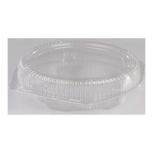 Clear Round Plastic Hinged Deep Pie Container - 100 per case LBH992 DFI ...