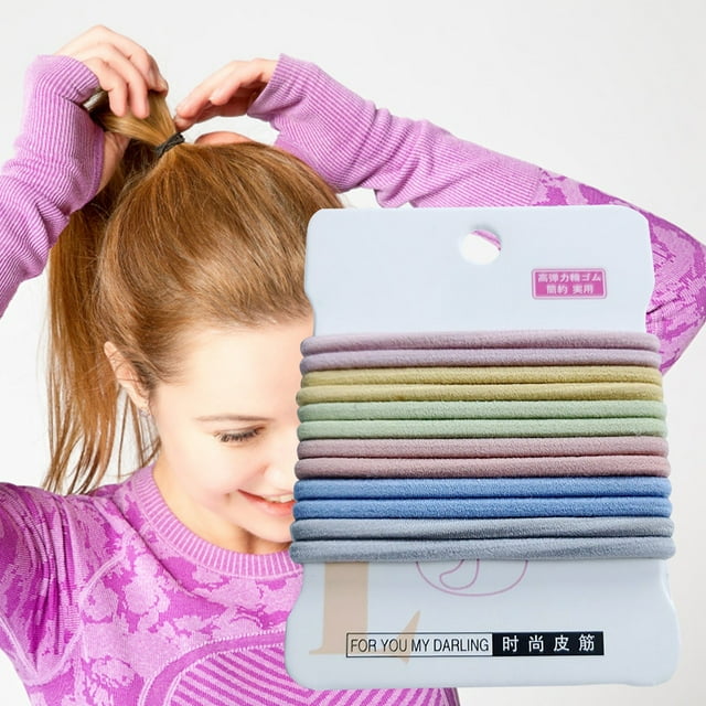 Clear Rubber Bands for Hair Wooden Hair Pin Stick Bar Clips Metal Clear ...