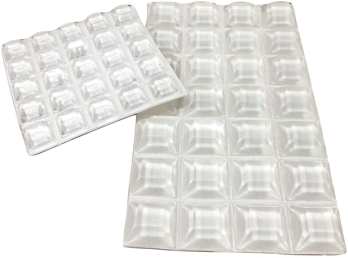 Clear Rubber Feet (53 Pack) Self Stick Bumper Pads - Made in USA ...