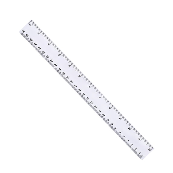 Clear Ruler 30cm 12 Inch Transparent Ruler With Centimeters And Inches ...