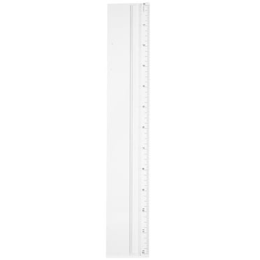 2 Pack 12 Inch Clear Plastic Ruler Straight Shatterproof Ruler Clear ...