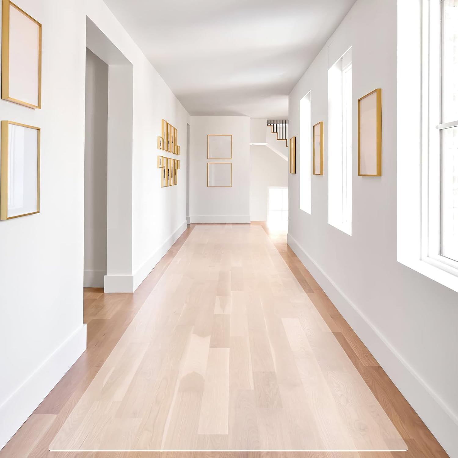 Clear Runner Rug for Hallway, 3'x10' No Slip Waterproof Kitchen ...