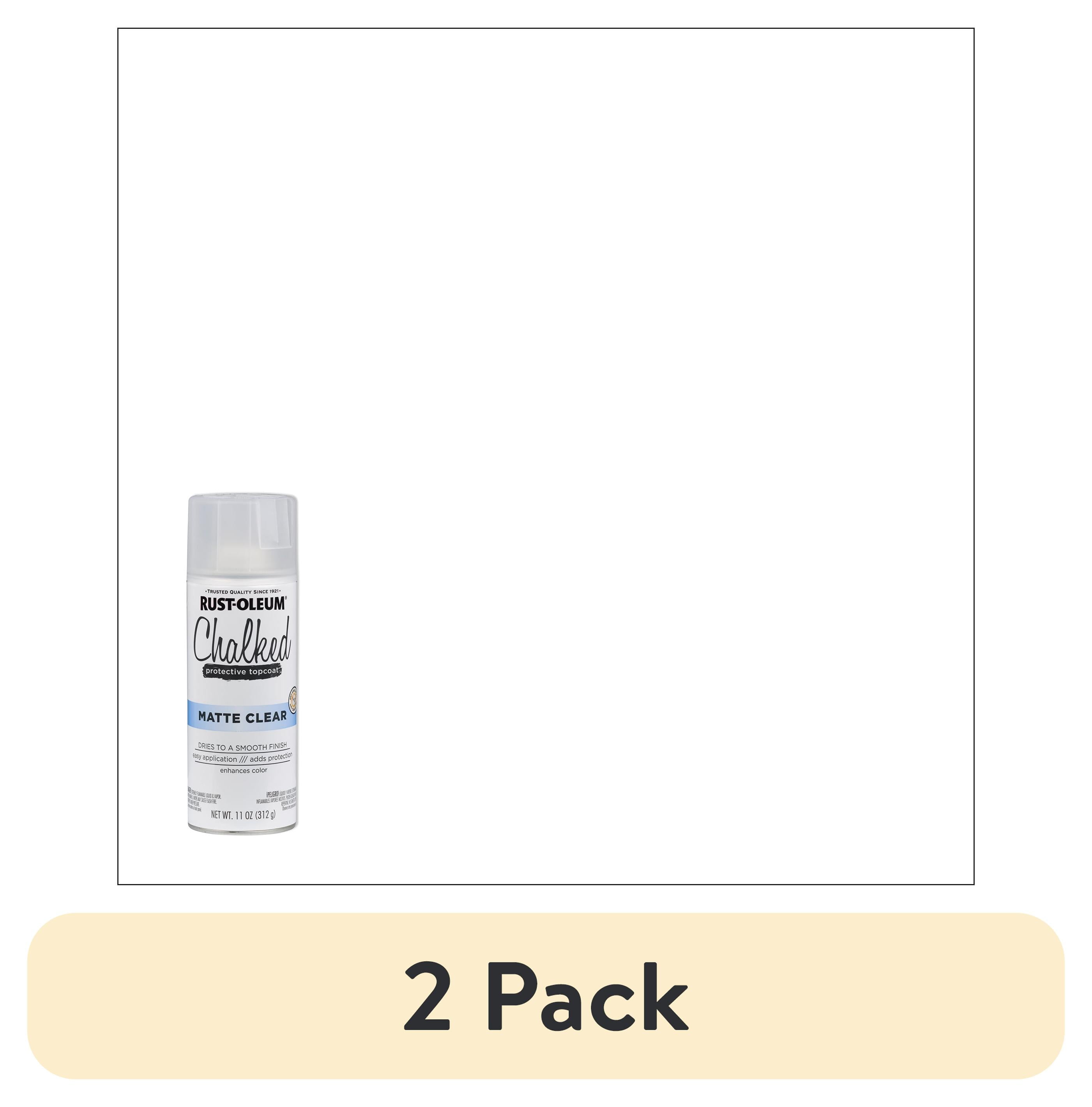 (2 pack) Clear, Rust-Oleum Chalked Ultra Matte Spray Paint, 12 oz ...