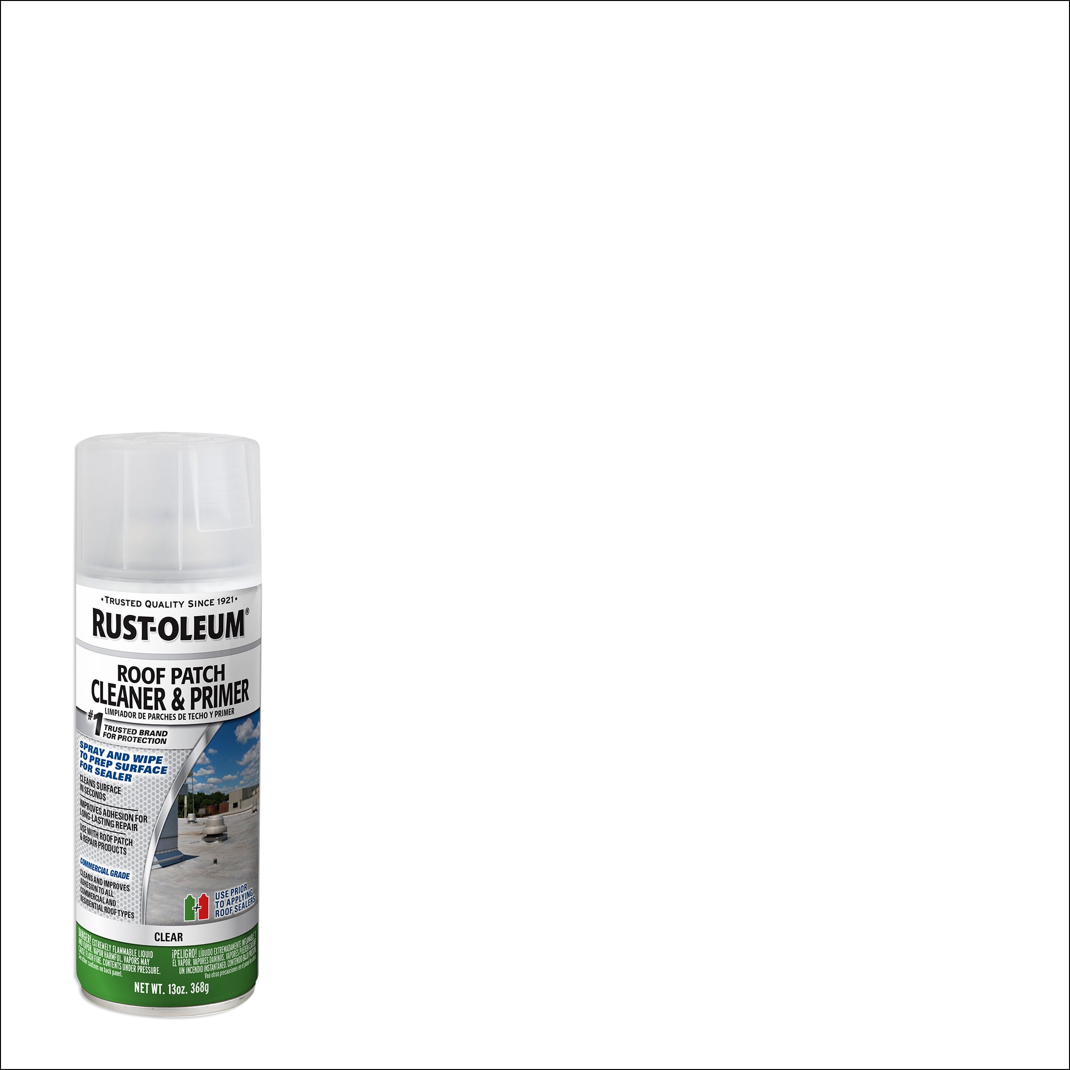 Clear, Rust-Oleum Roofing Patch Cleaner & Primer Spray- 345815, 13 oz ...