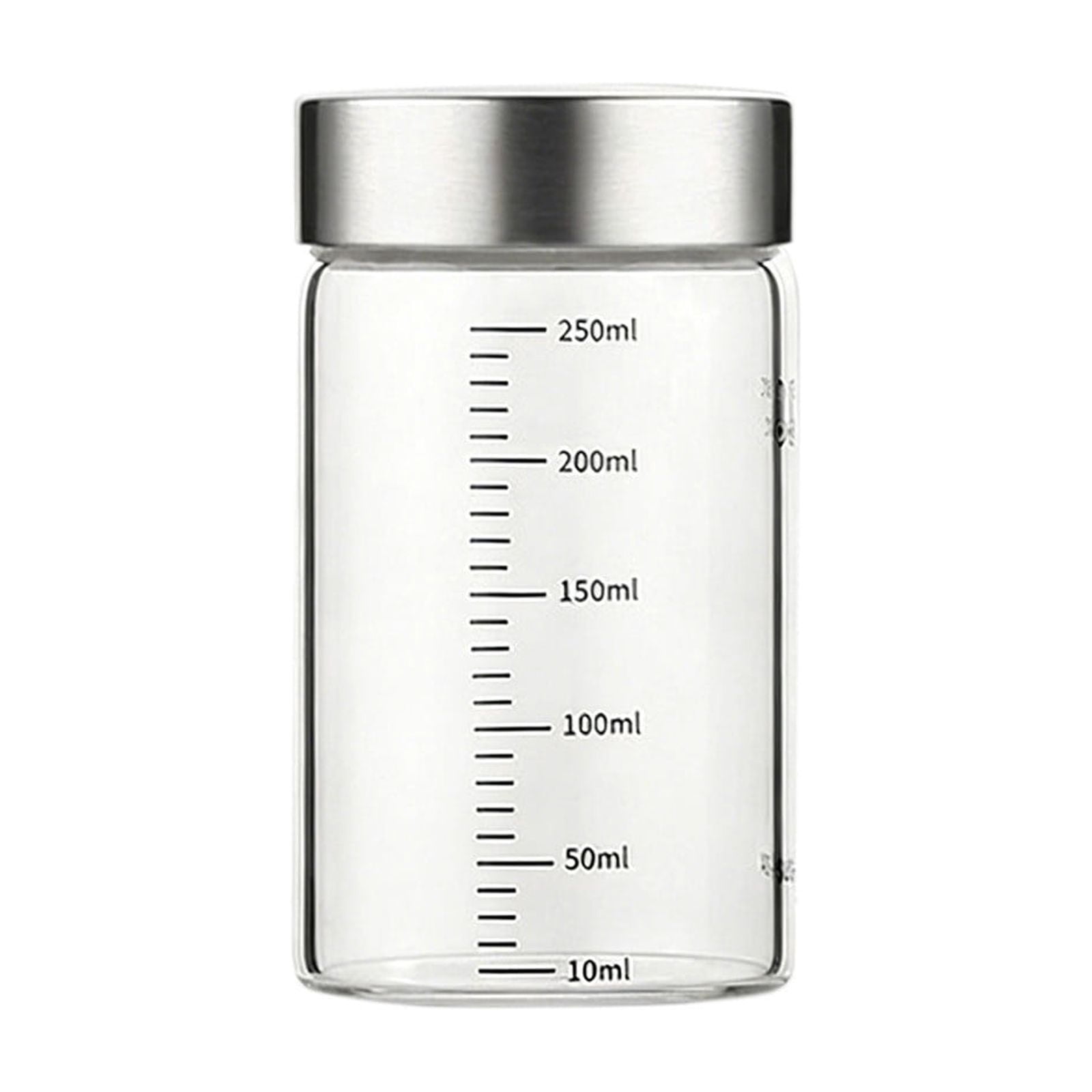 Clear S High Borosilicate Lidded Glass Beverage Vessel With Stainless ...