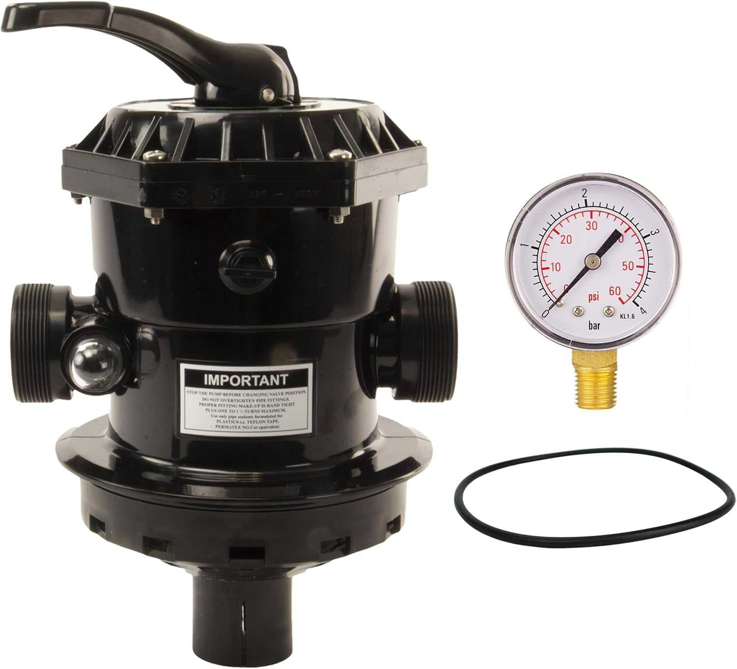 Clear SP0714T VariFlo Top Mount Multiport Valve | Compatible: Hayward ...