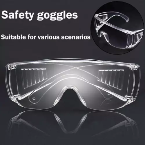 Clear Safety Anti Fog Goggles Glasses For Work Lab Outdoor Eye ...