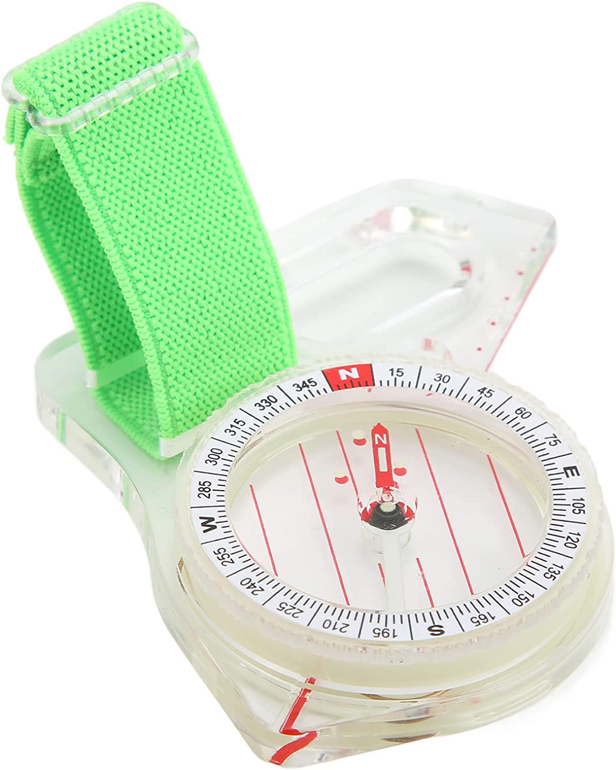Clear Scale Orienteering Compass With Luminous Point, ABS ...