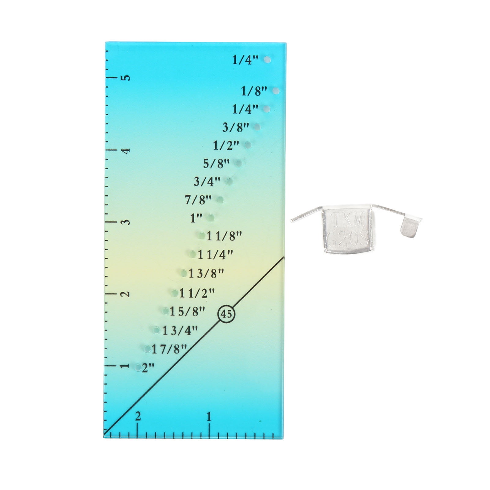 Clear Scale for Precise Sewing, Durable & Portable, Color Coded Sewing ...