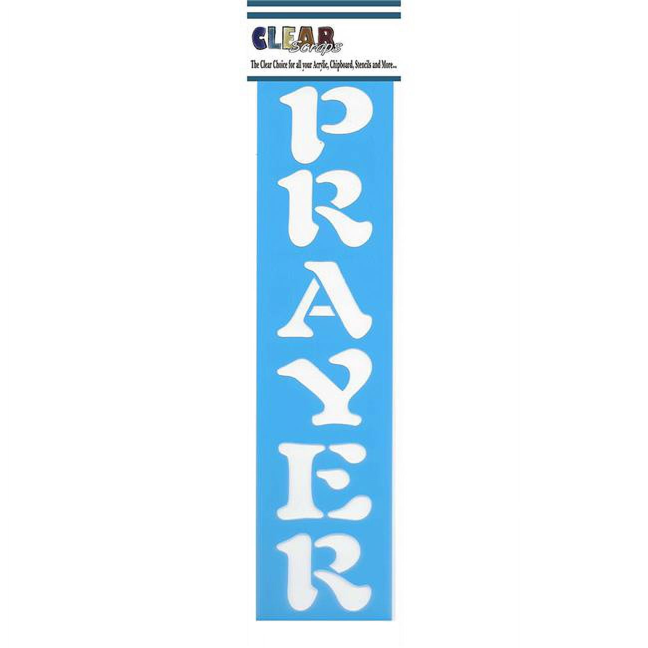Clear Scraps CSSMBR-PRAYR Border Stencils, Prayer - 3 x 12 in ...