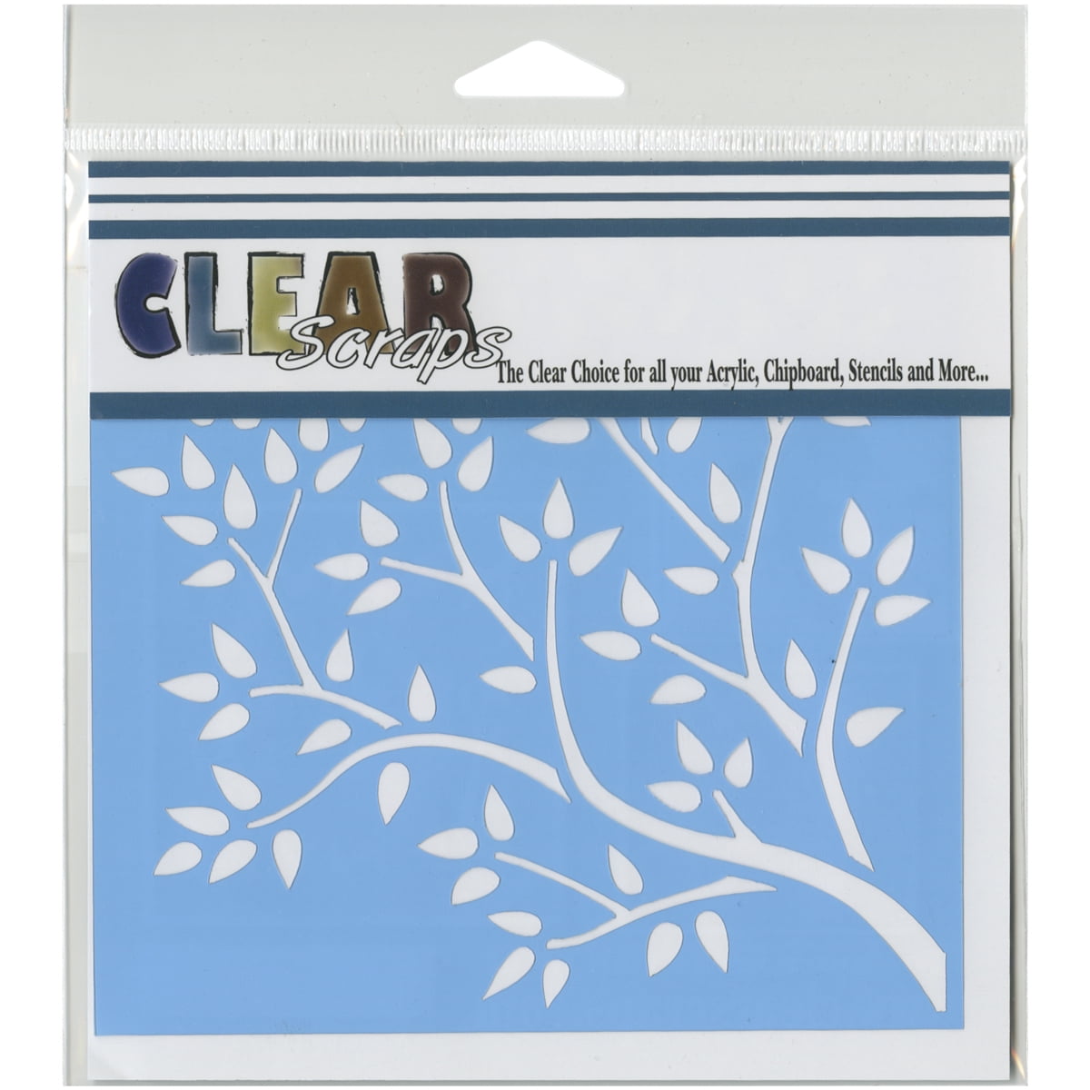 Clear Scraps Stencils 6"x6"-tree Branch - Walmart.com