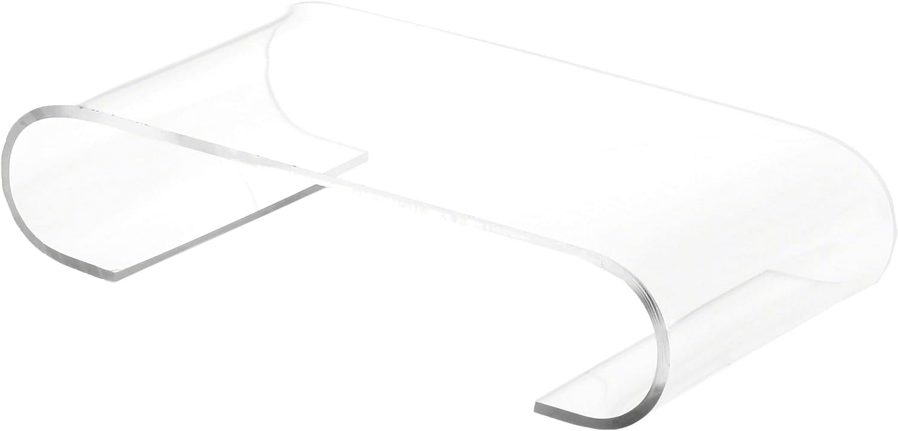 Clear Scroll-Shaped Display Riser, 1.375" H x 6.5" W x 3.5" D (Display ...