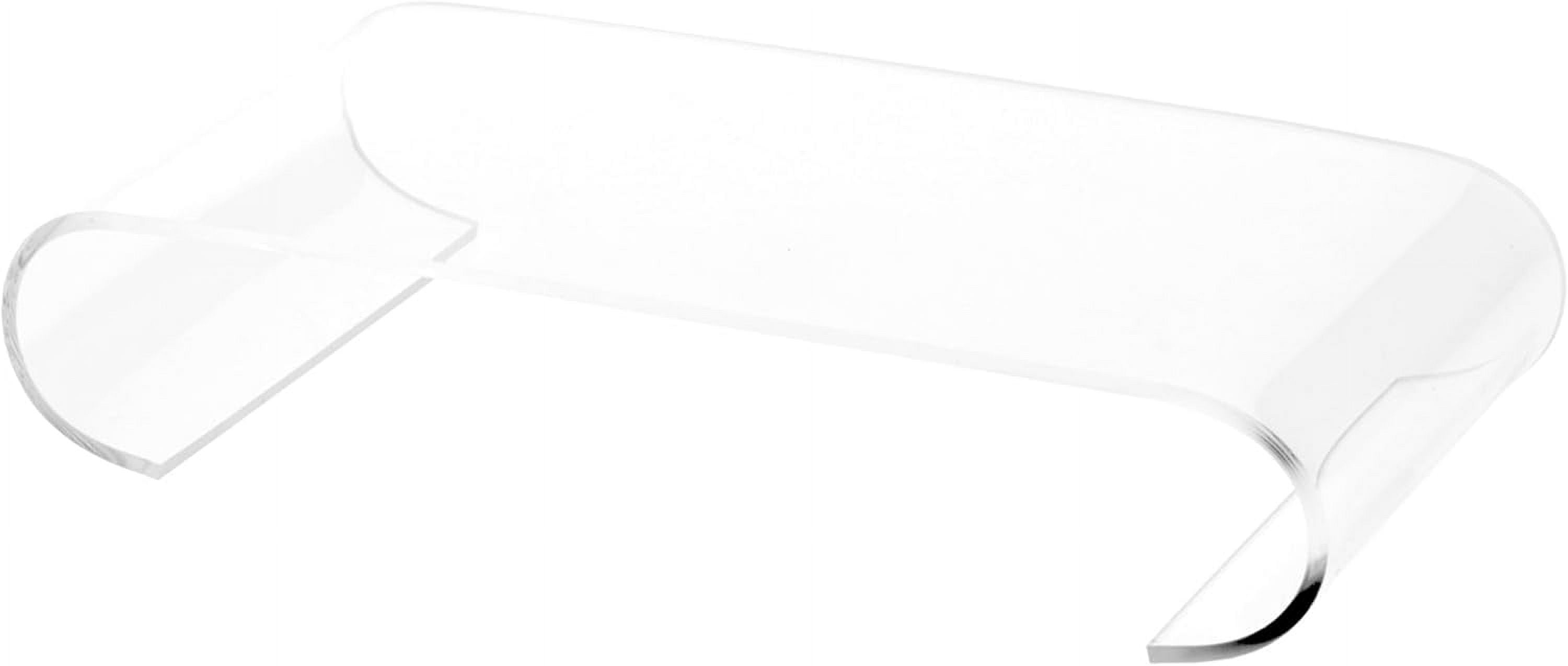 Clear Scroll-Shaped Display Riser, 1.75" H x 9" W x 4.5" D (1/8" Thick ...