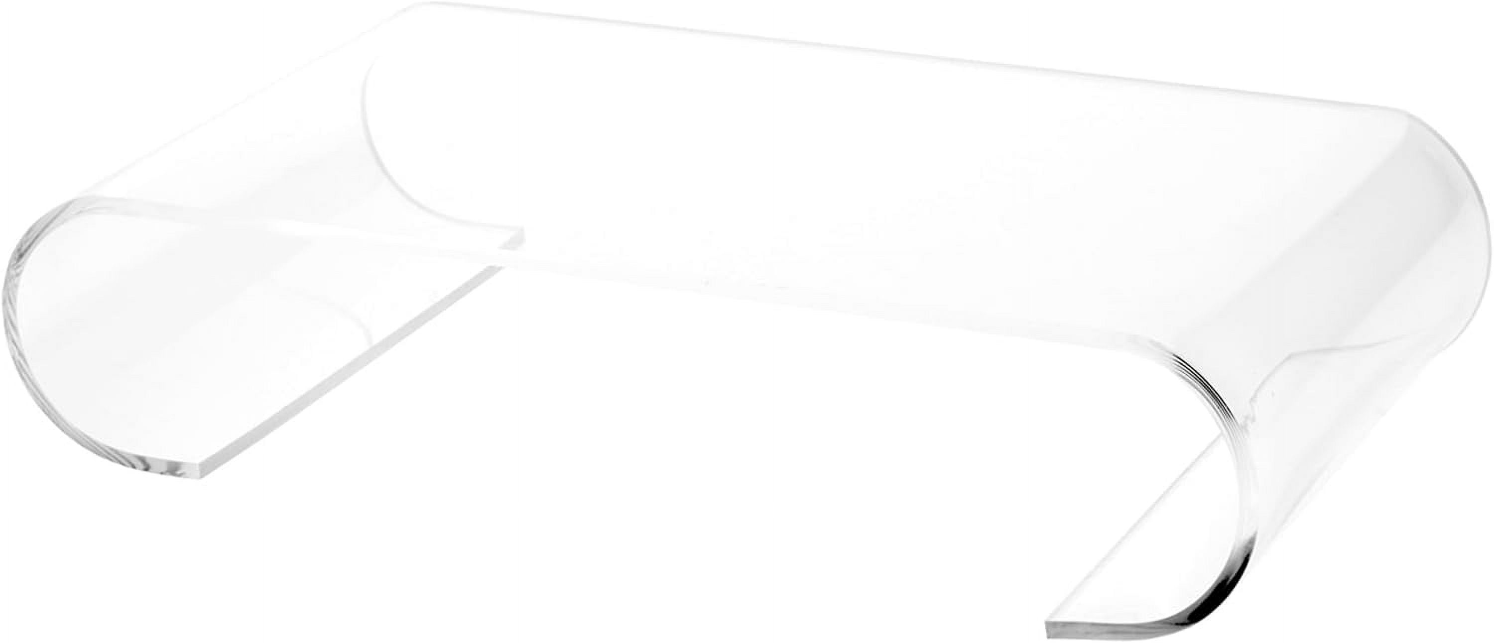 Clear Scroll-Shaped Display Riser, 2.75" H x 12.5" W x 7" D (Display ...