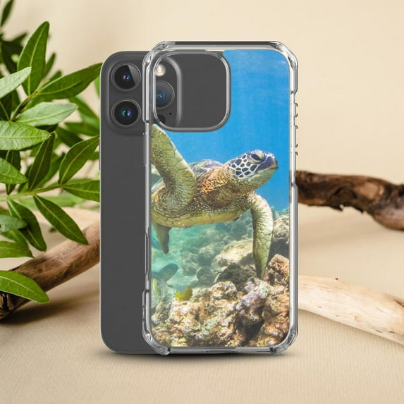 Clear Sea Turtle Ocean Tropical Coastal Beach Phone Case 17 16 15 14 13 ...