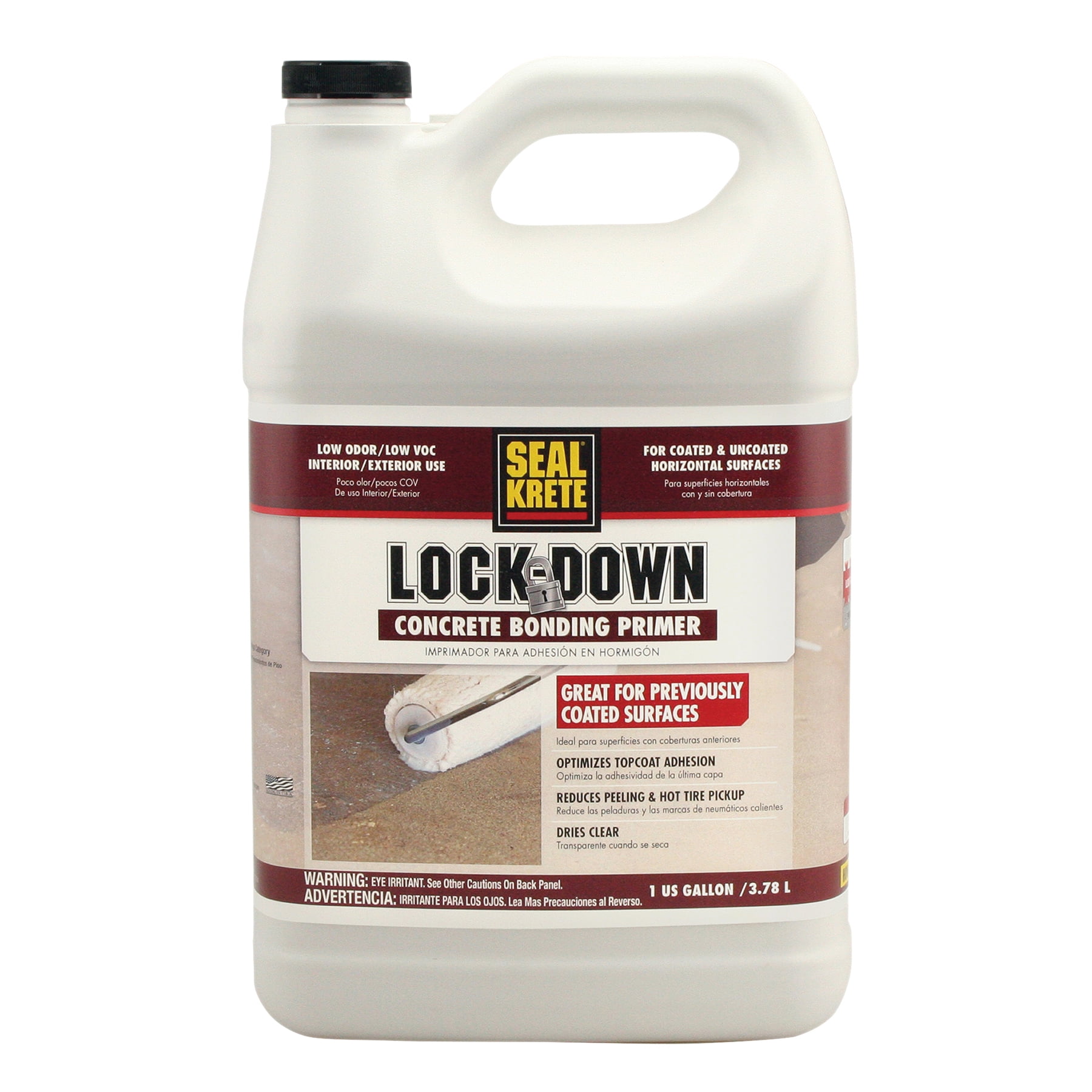 Clear, Seal-Krete Lock-Down Concrete Floor Bonding Primer, 1 Gal, 4 ...