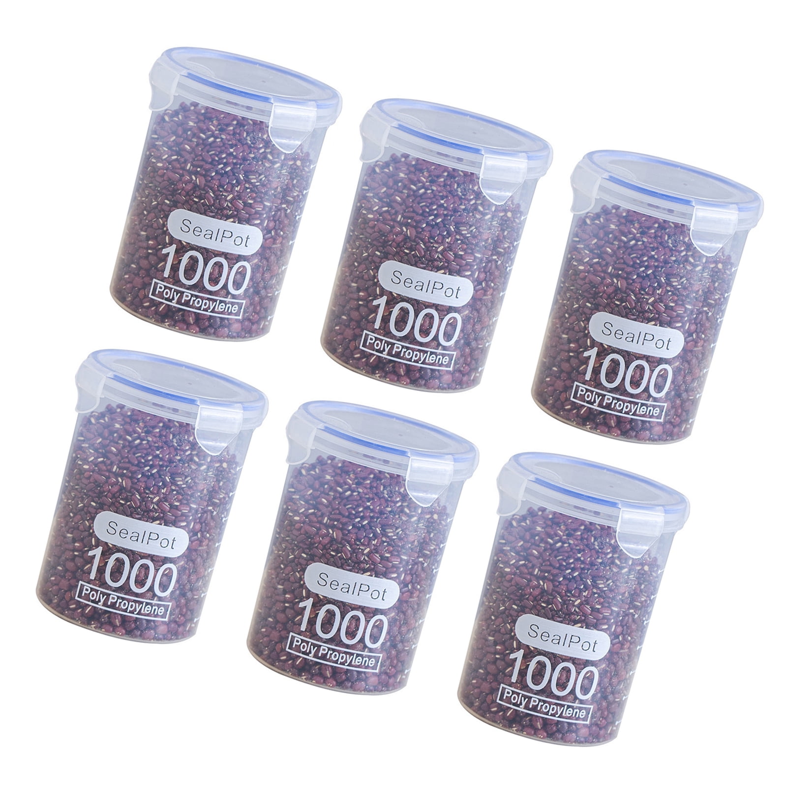 Clear Sealed Containers for Kitchen, Stackable Leakproof Canisters for ...