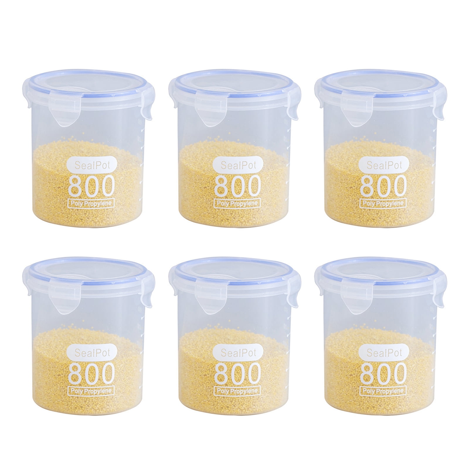 Clear Sealed Containers for Kitchen, Stackable Leakproof Canisters for ...