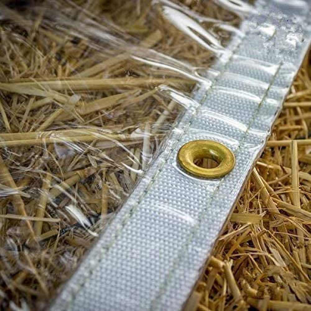 Clear See-Through PVC Vinyl Tarp Panels Fire Retardant 4' x 4 ...