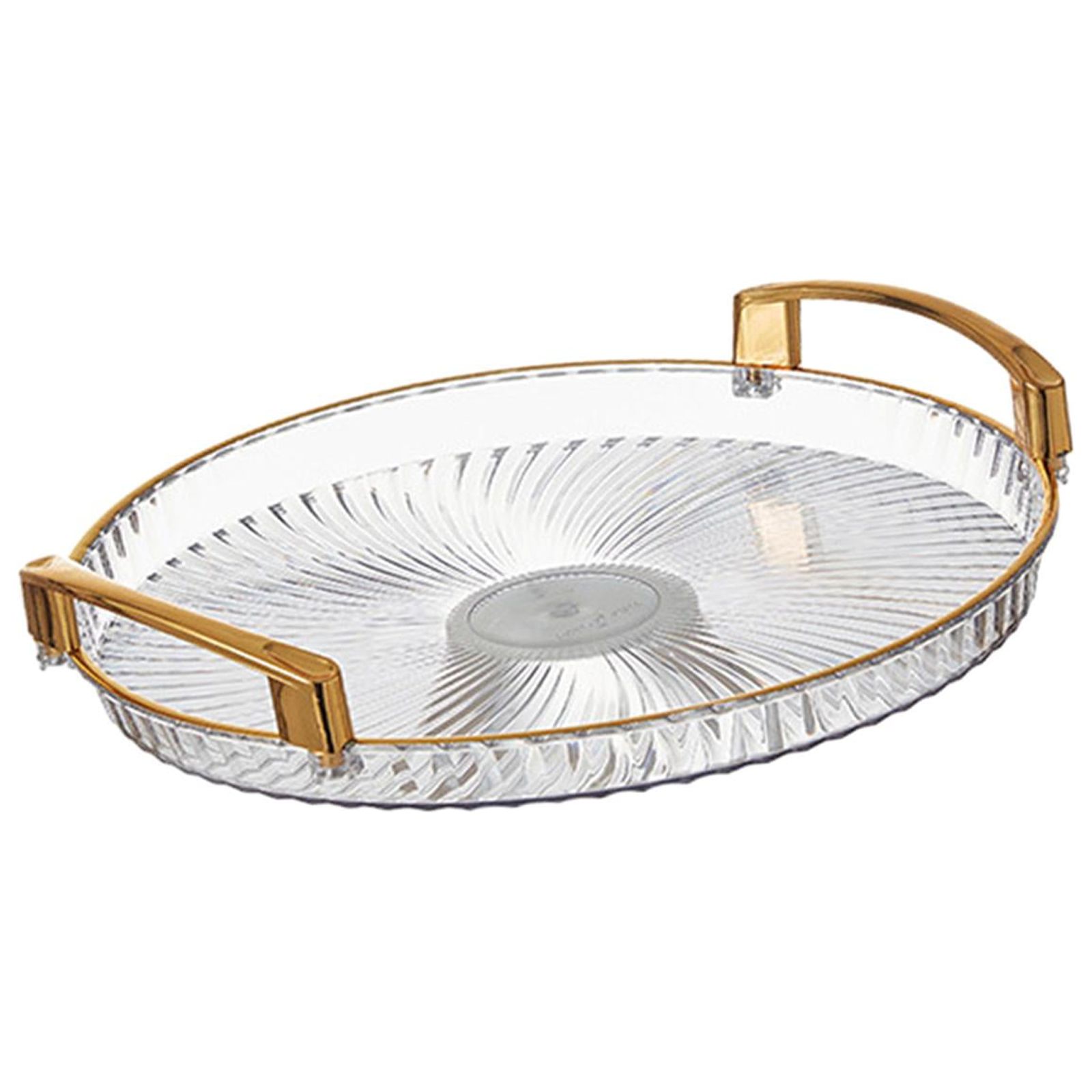 Clear Serving Platters Serving Trays Coffee with Gold Rim Border ...