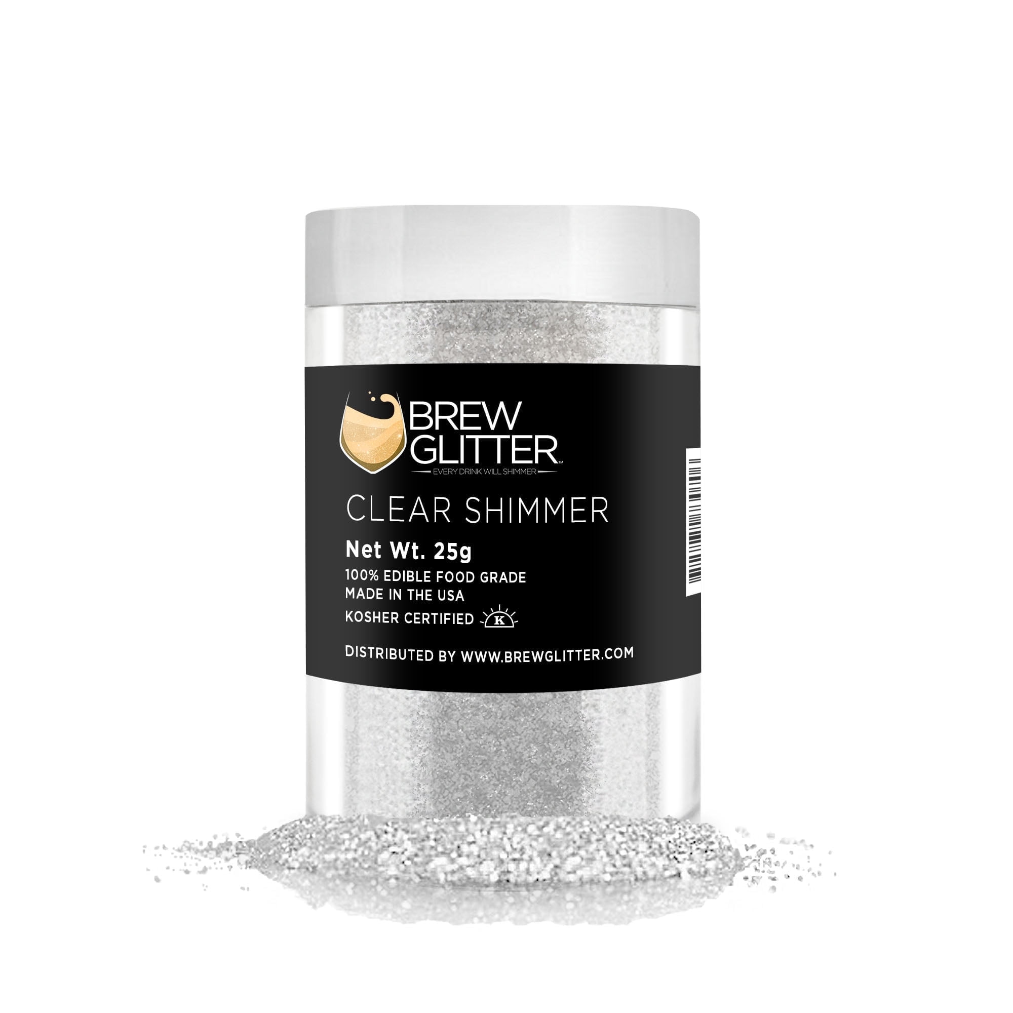 Brew Glitter - Clear Edible Drink Glitter - Bold Sparkle, Beverage-Safe ...