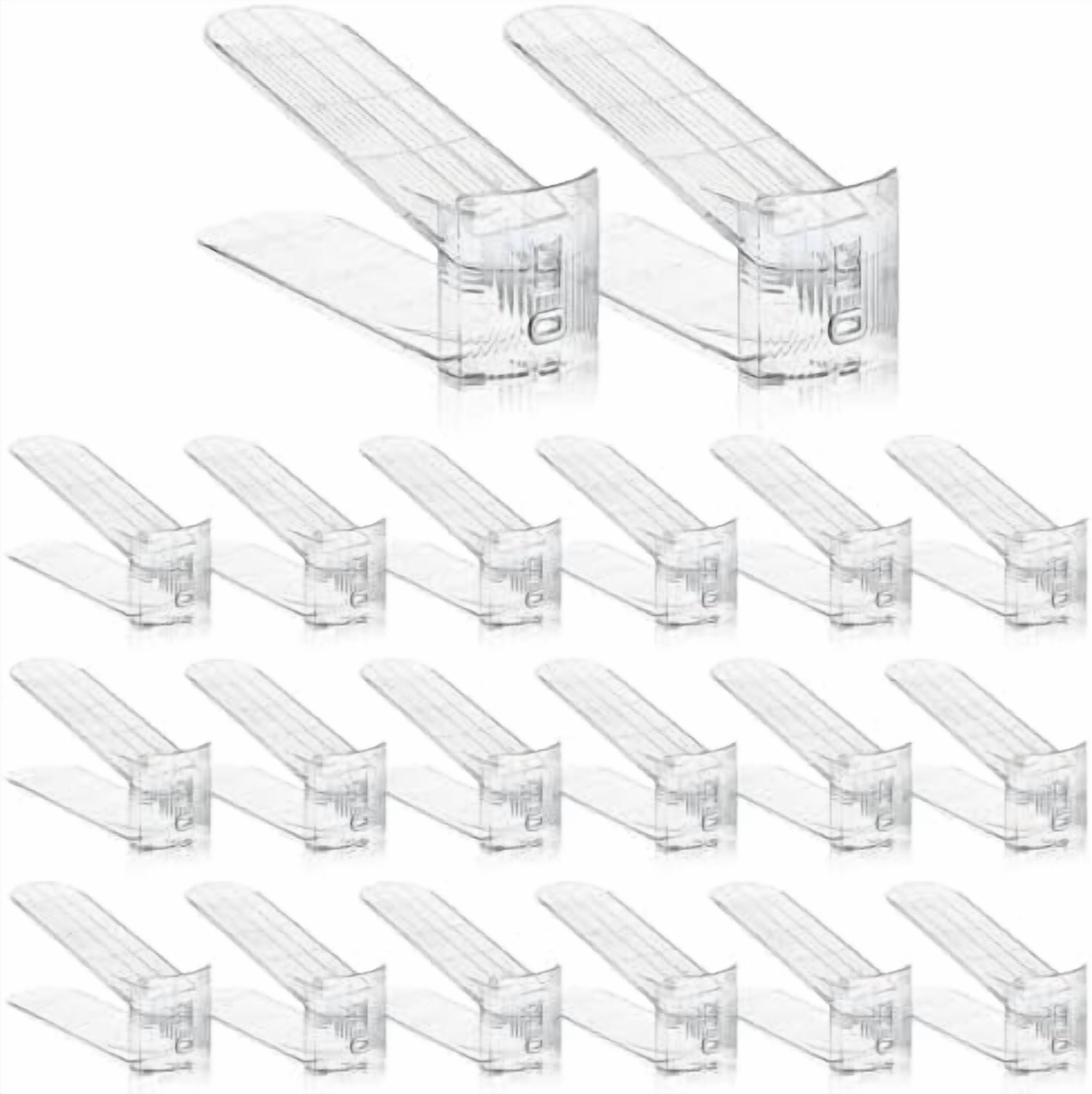 Clear Shoe Slot Organizer, 36 Pack Adjustable Shoe Slots Organizer for ...