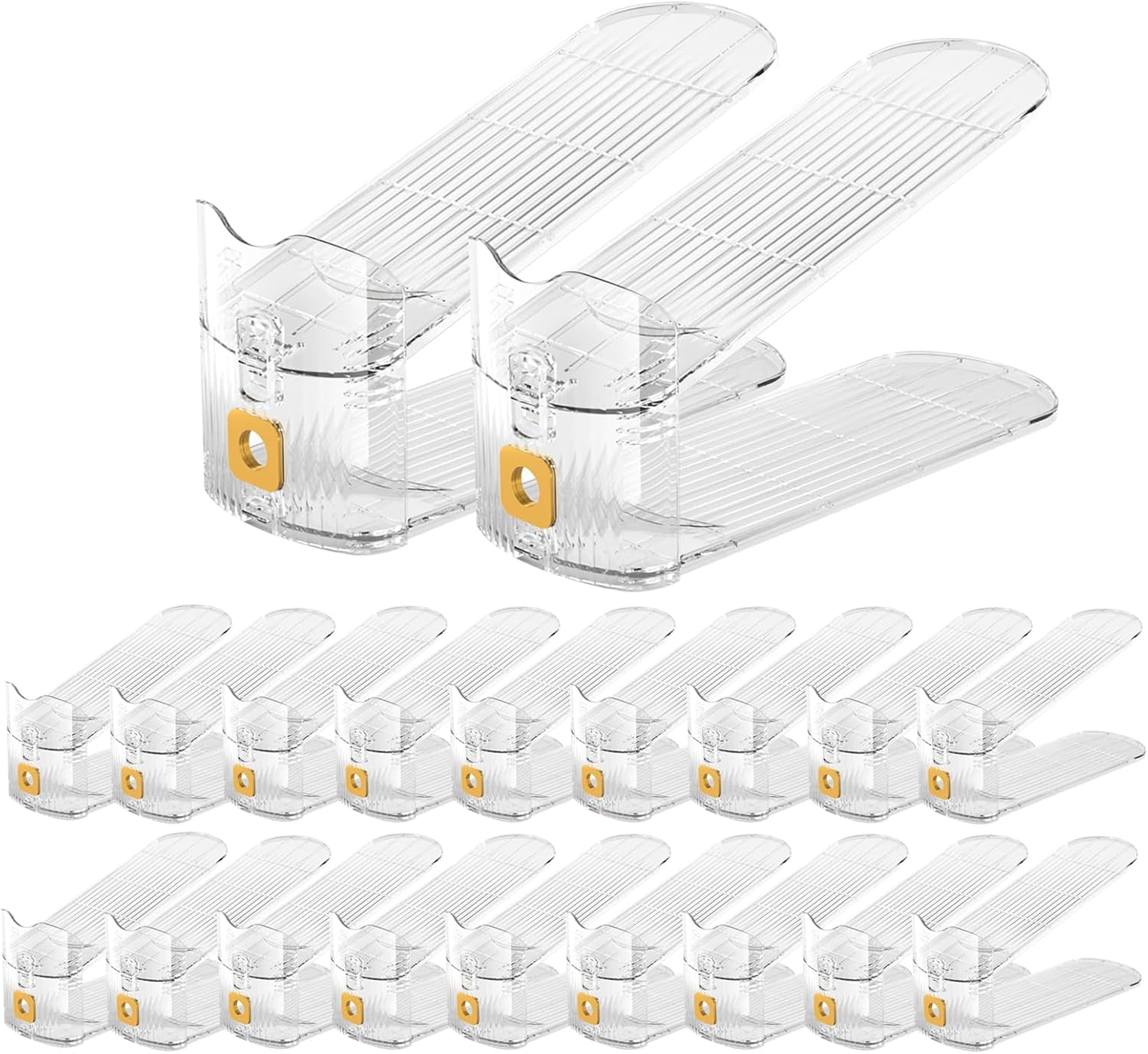 Clear Shoe Slots Organizers Shoes Stacker Organizer for Closet Shoe ...