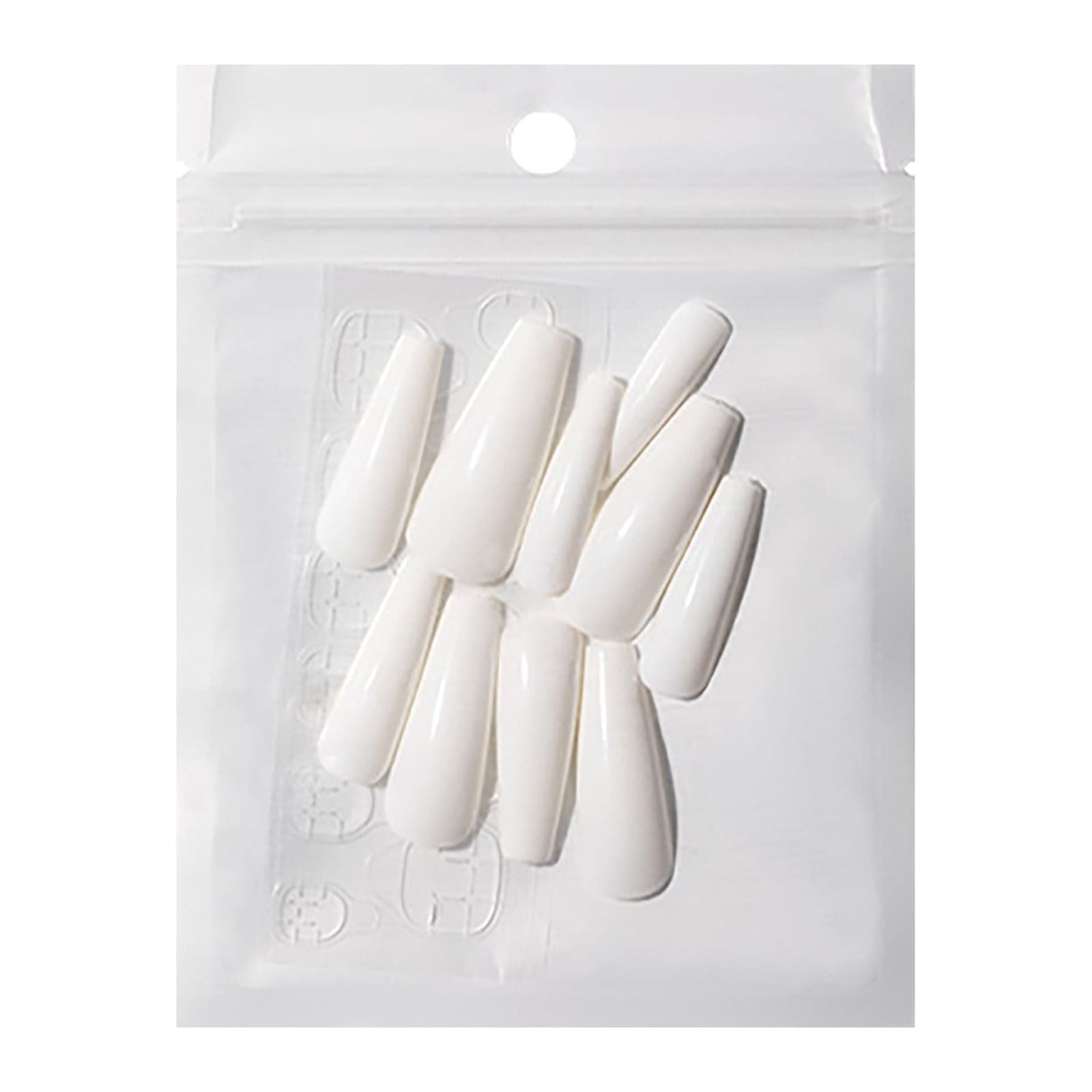 Clear Short Nail Tips Half Cover Long Clear Coffin Nails Tips Full