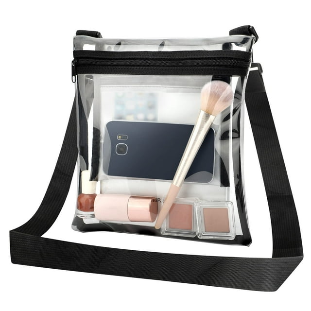 Clear Shoulder Bag, HFDR Stadium Approved Crossbody Bag with Adjustable ...