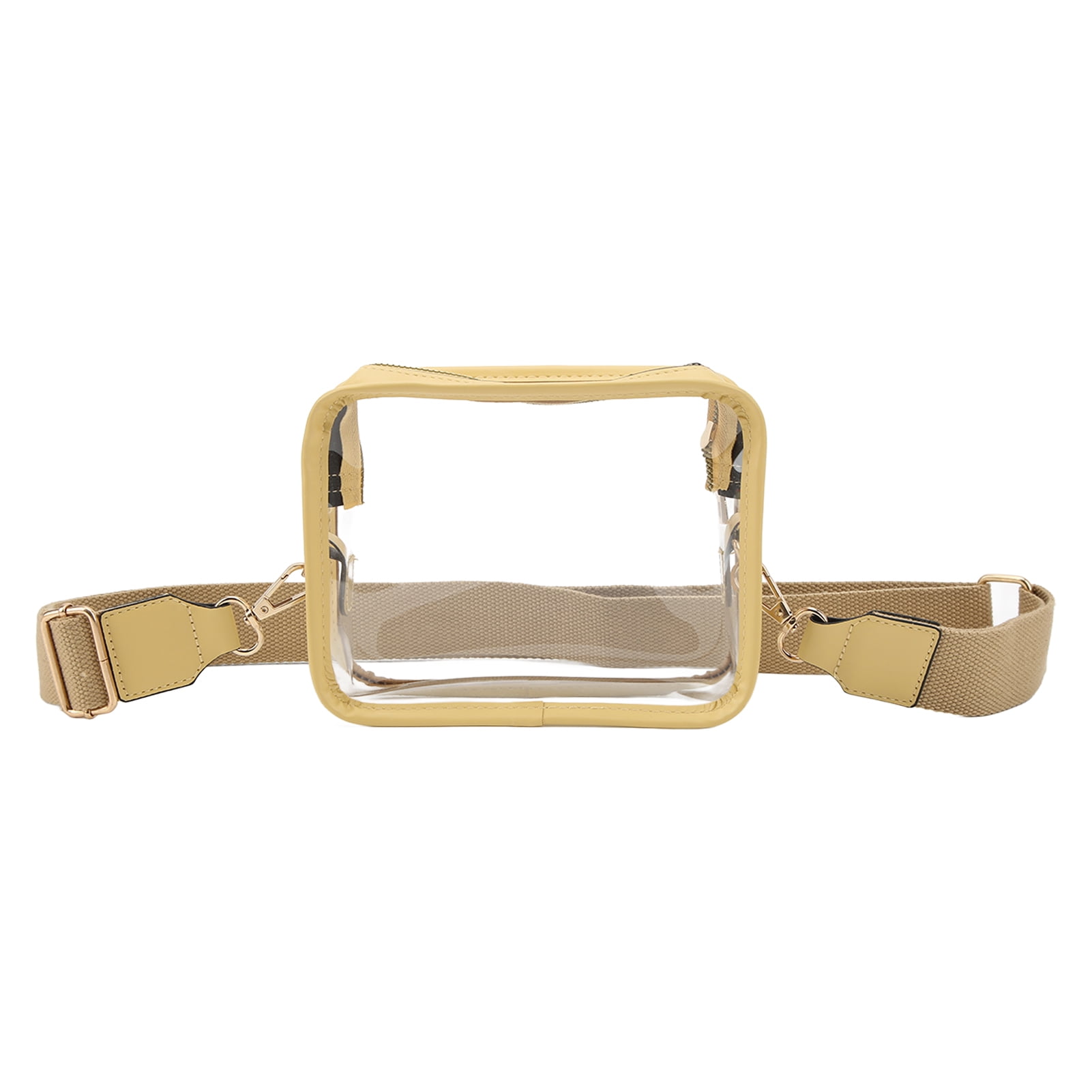 Clear Shoulder Bag PVC Zippered Waterproof Stadium Approved Purse for ...