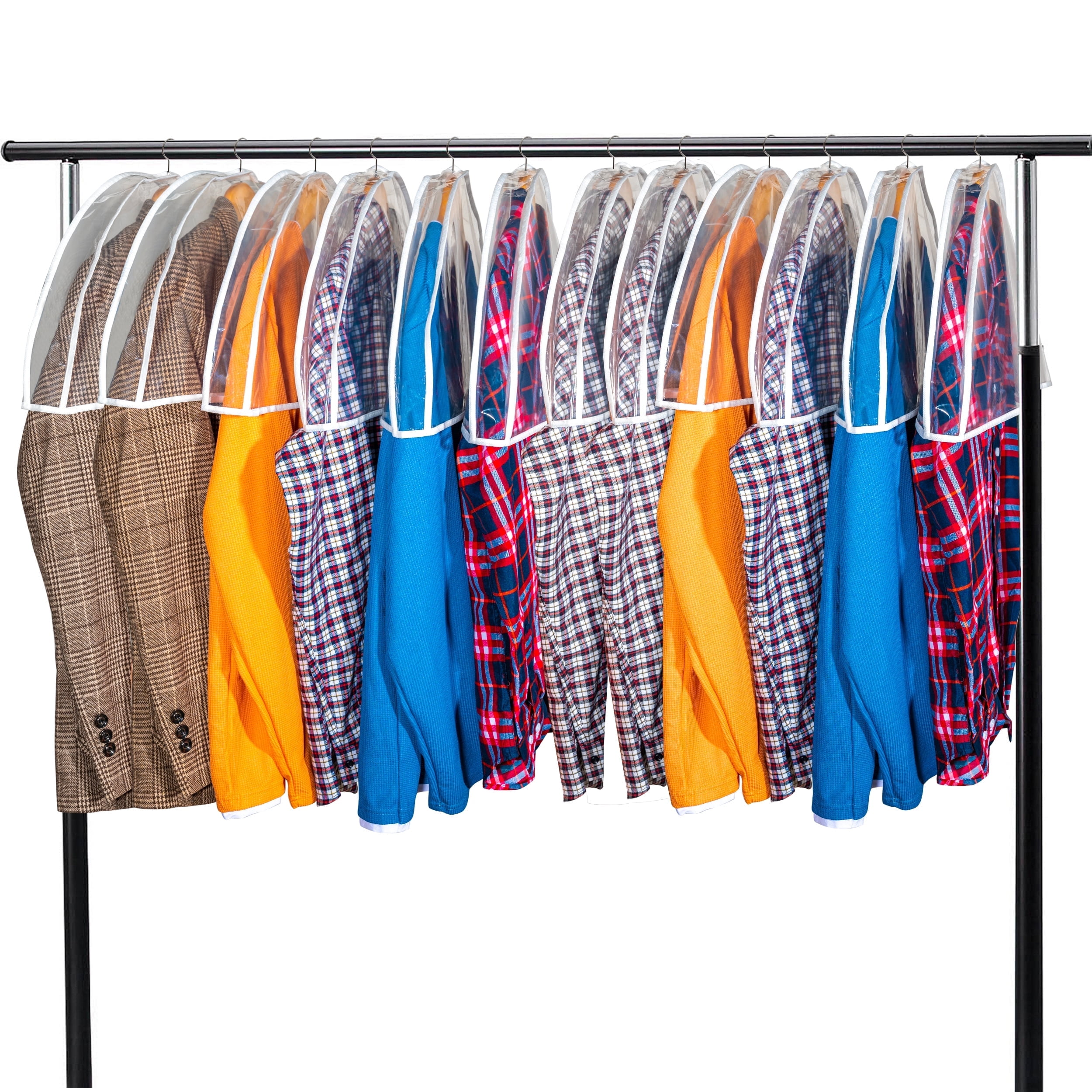 Clear Shoulder Covers Vinyl Plastic Hanger Covers for Clothes, Closet ...