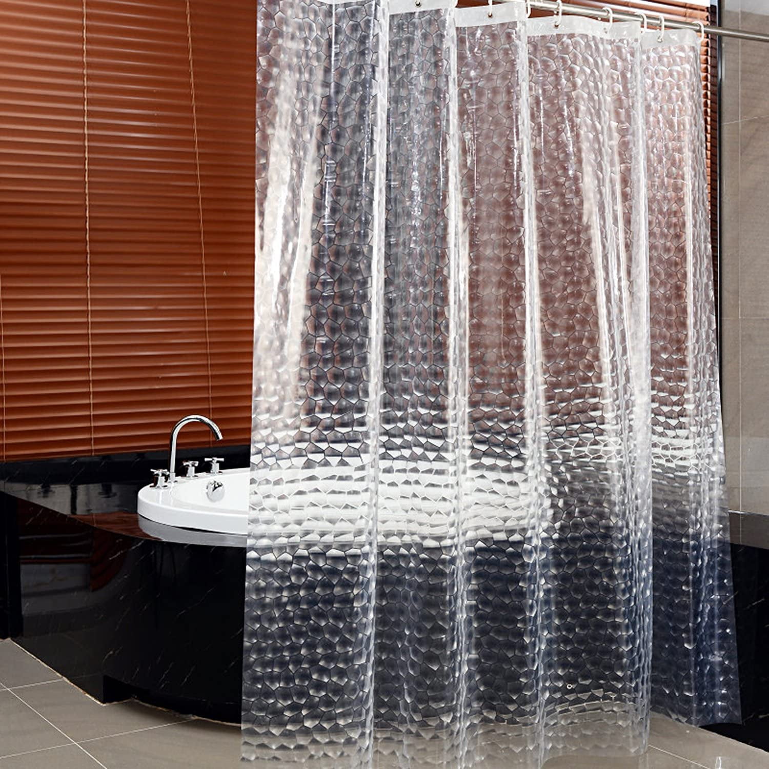 Clear Shower Curtain, Anti Mould , Washable and Easy Dry - Walmart.com