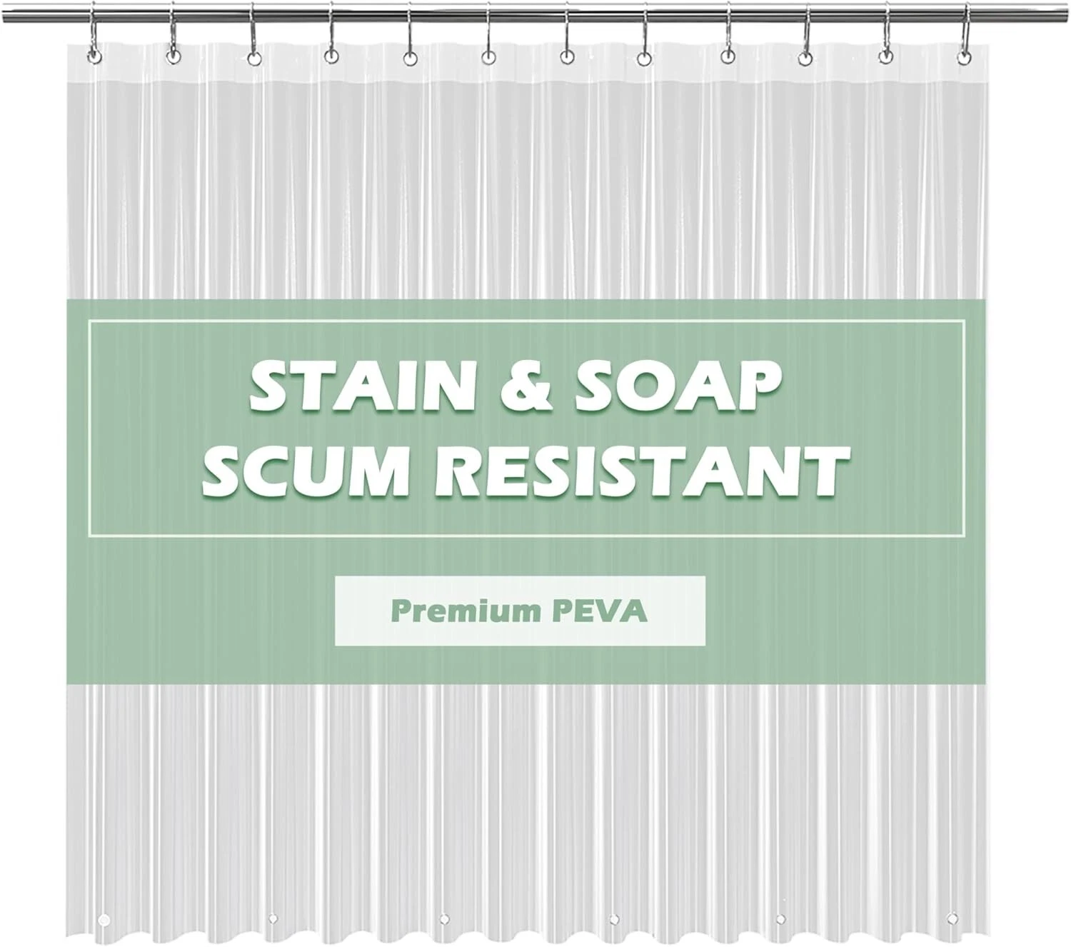 Clear Shower Curtain Liner Light Weight Peva, 72X72 Inches - Walmart.com