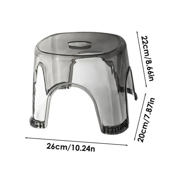 Clear Shower Foot Stool Non-slip Waterproof Transparent Stool Clear ...