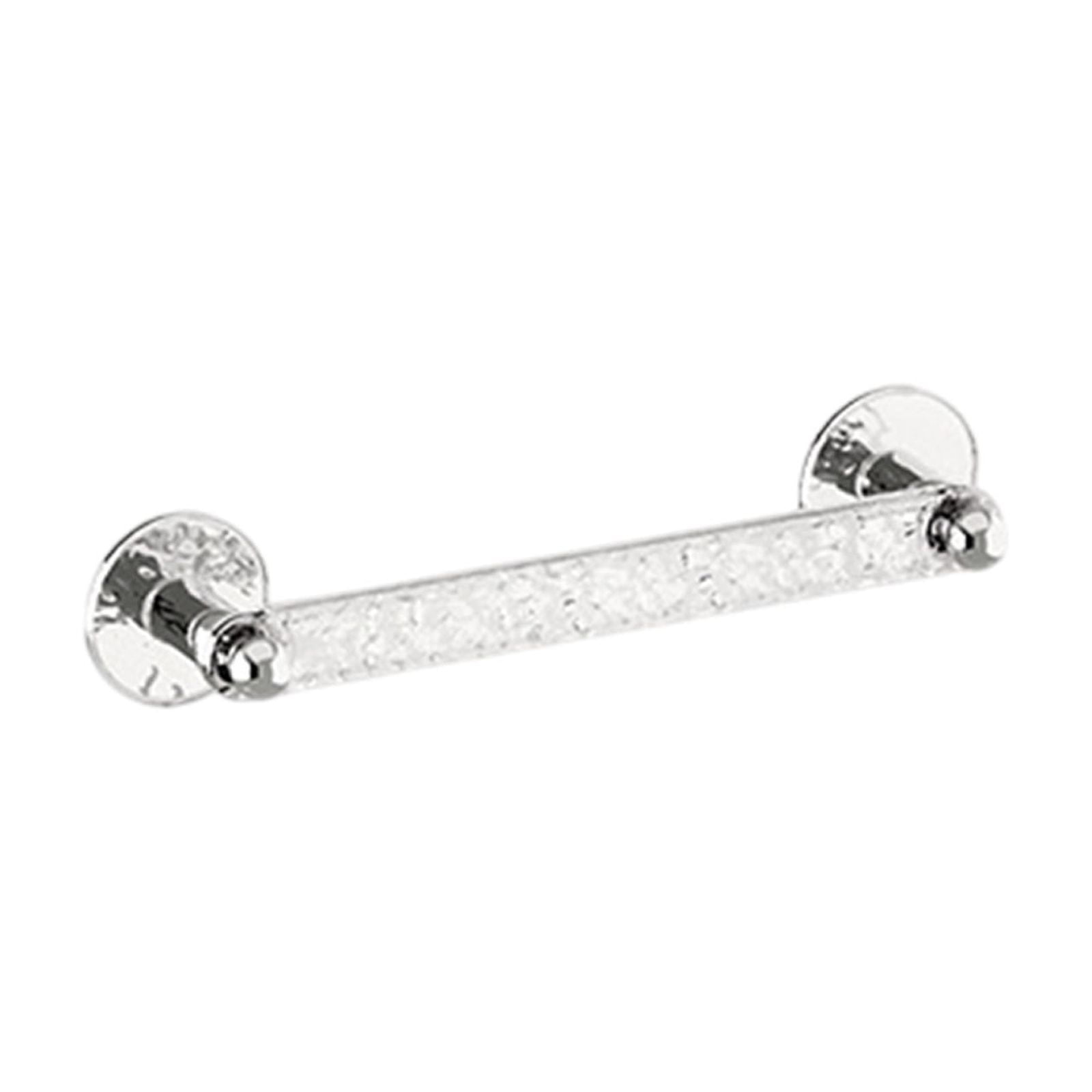 Clear Shower Hanger No Hole Towel Rack Wall Mounted Bathroom Shelf For ...