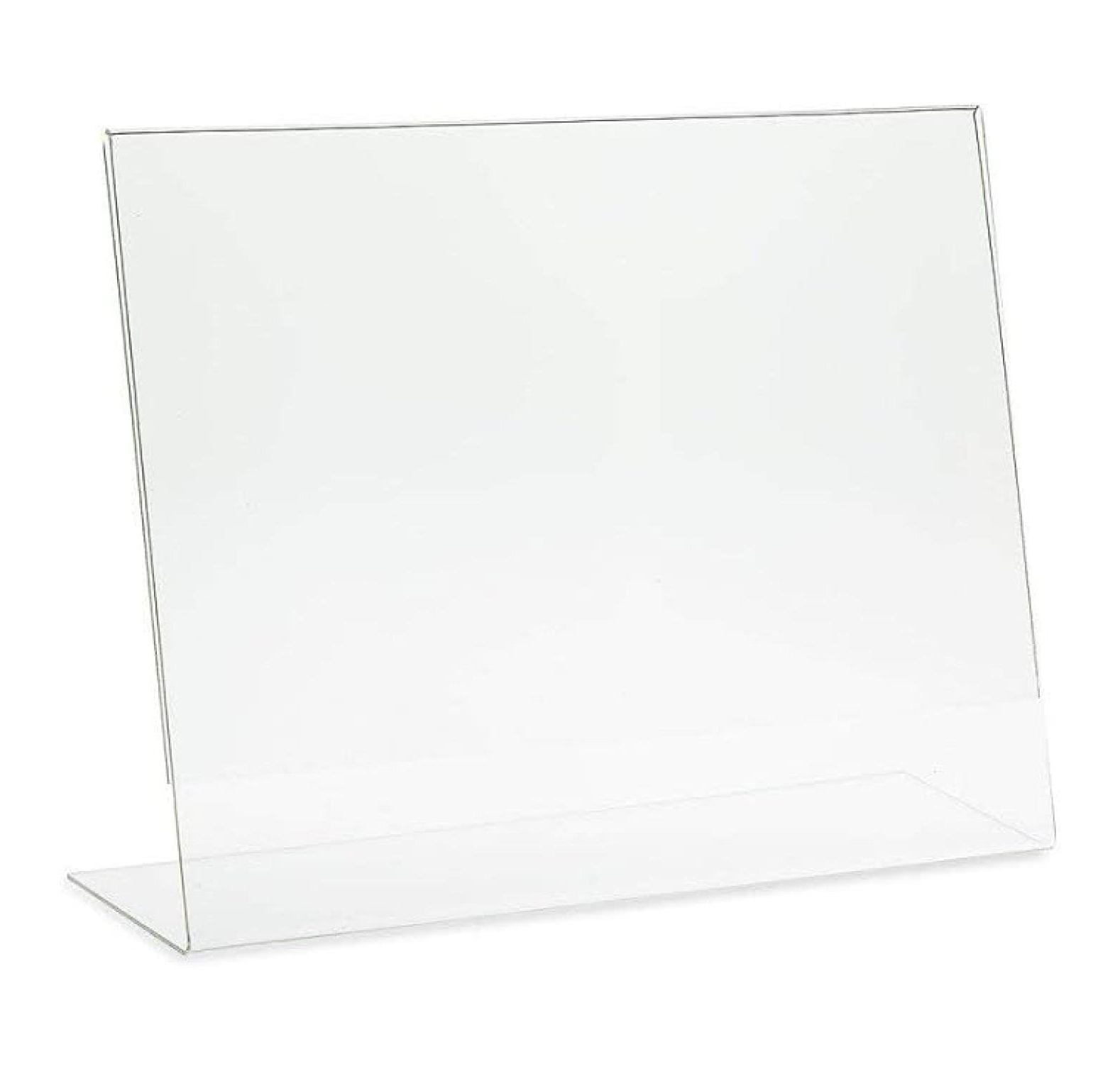 Clear Sign Holders - 11 x 8.5 Horizontal Landscape Slanted Acrylic ...