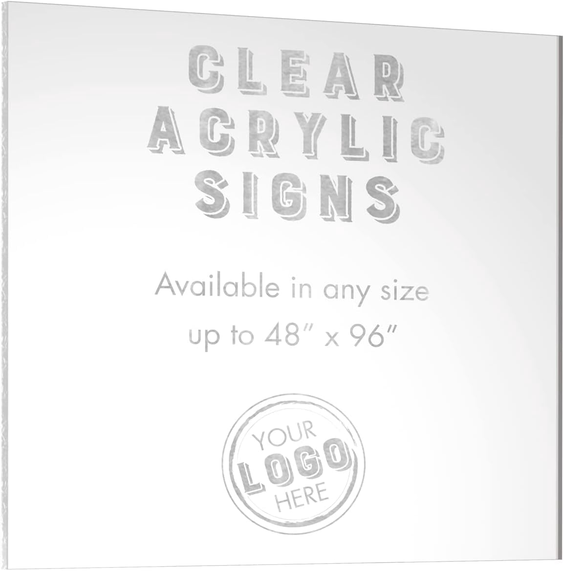 Clear Signs. Great For Your Office, Restaurant, Bar, Man Cave, She Shed ...