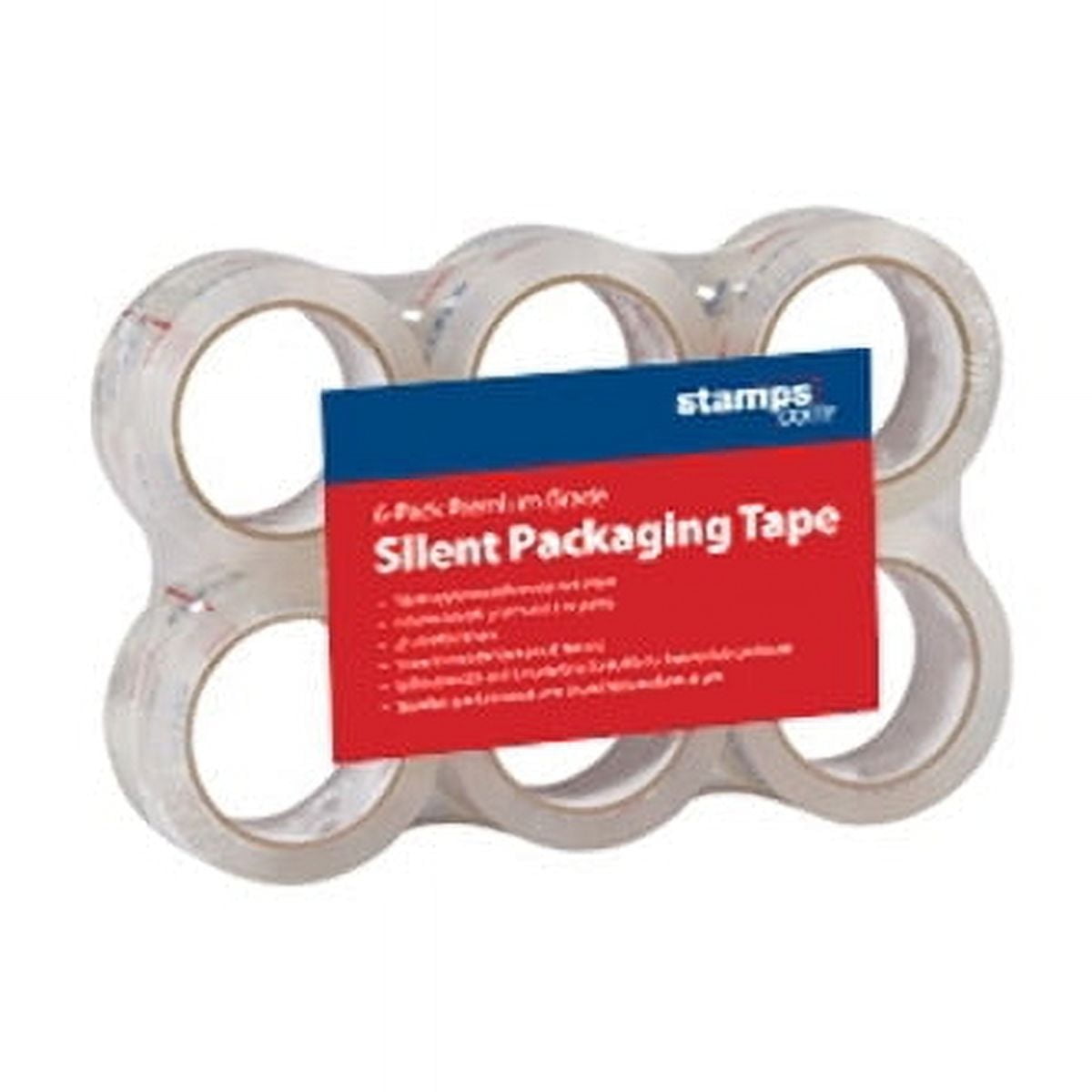 Clear Silent Packing Tape 3 Inch, 6 Rolls - Durable, Quiet, Strong ...