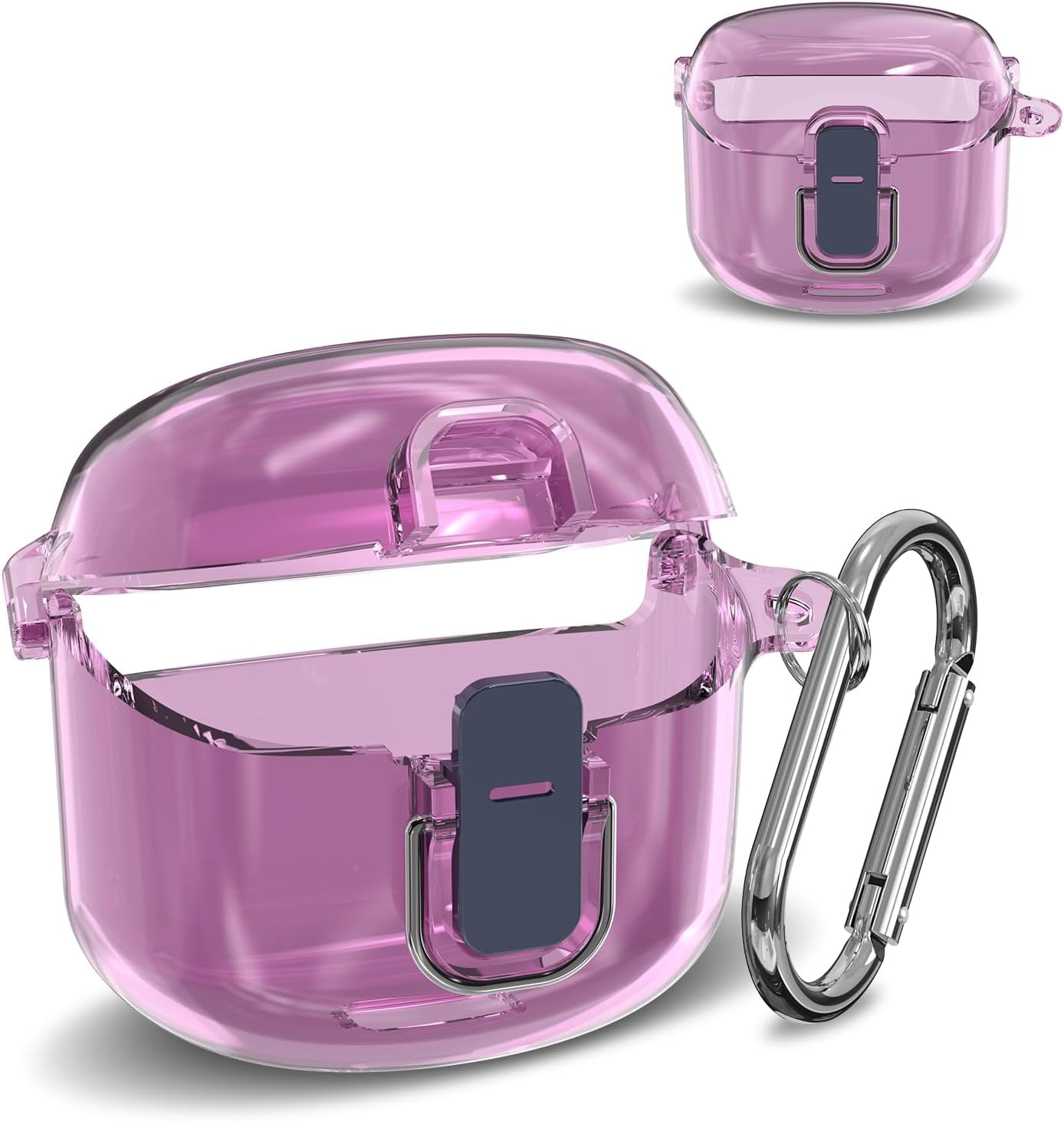 Clear Silicone Case Cover for JBL Tune Flex,Hard PC Full Protective ...