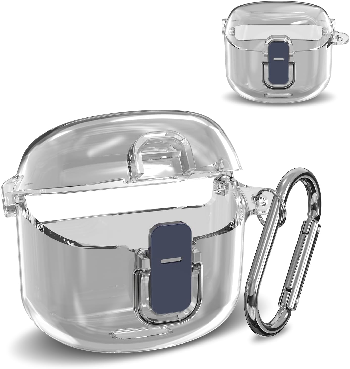 Clear Silicone Case Cover for JBL Tune Flex,Hard PC Full Protective ...