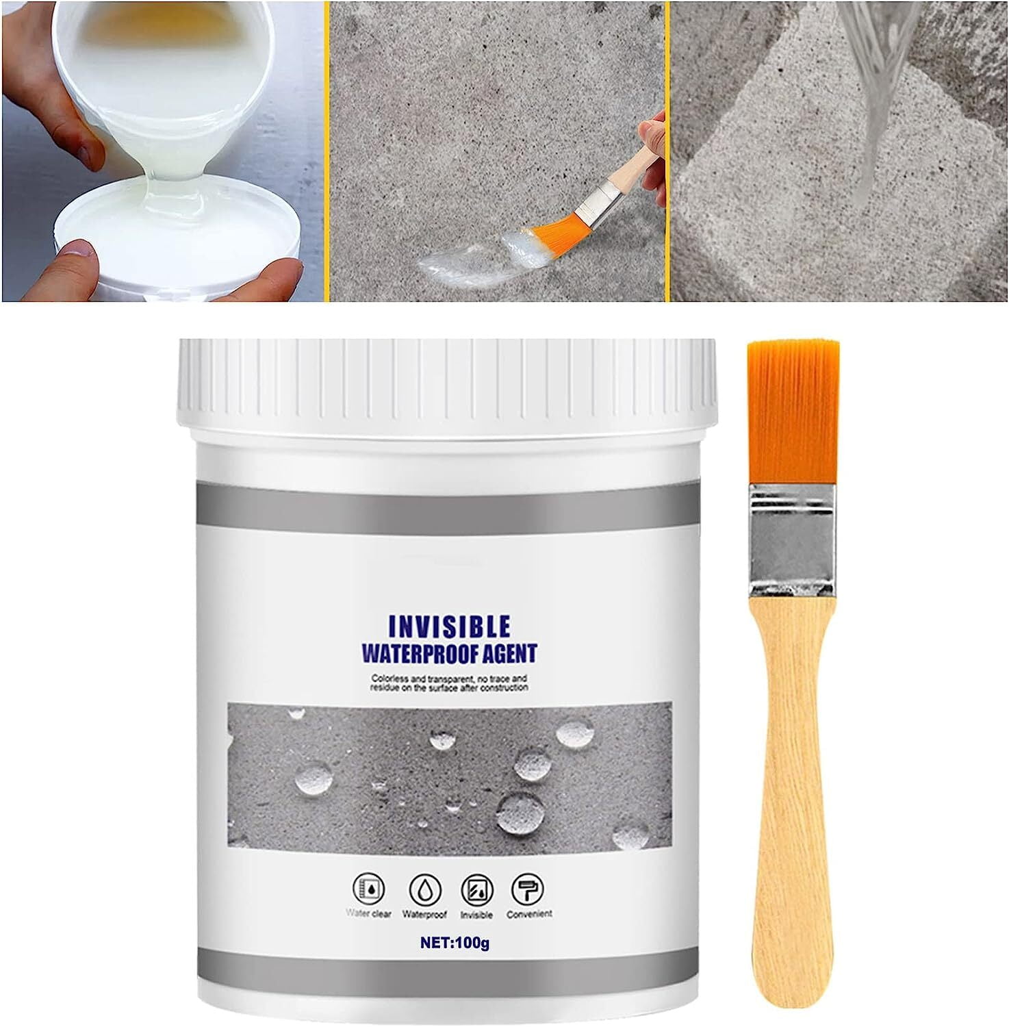Clear Silicone Sealant Waterproof, Invisible Waterproof Sealant, Clear ...