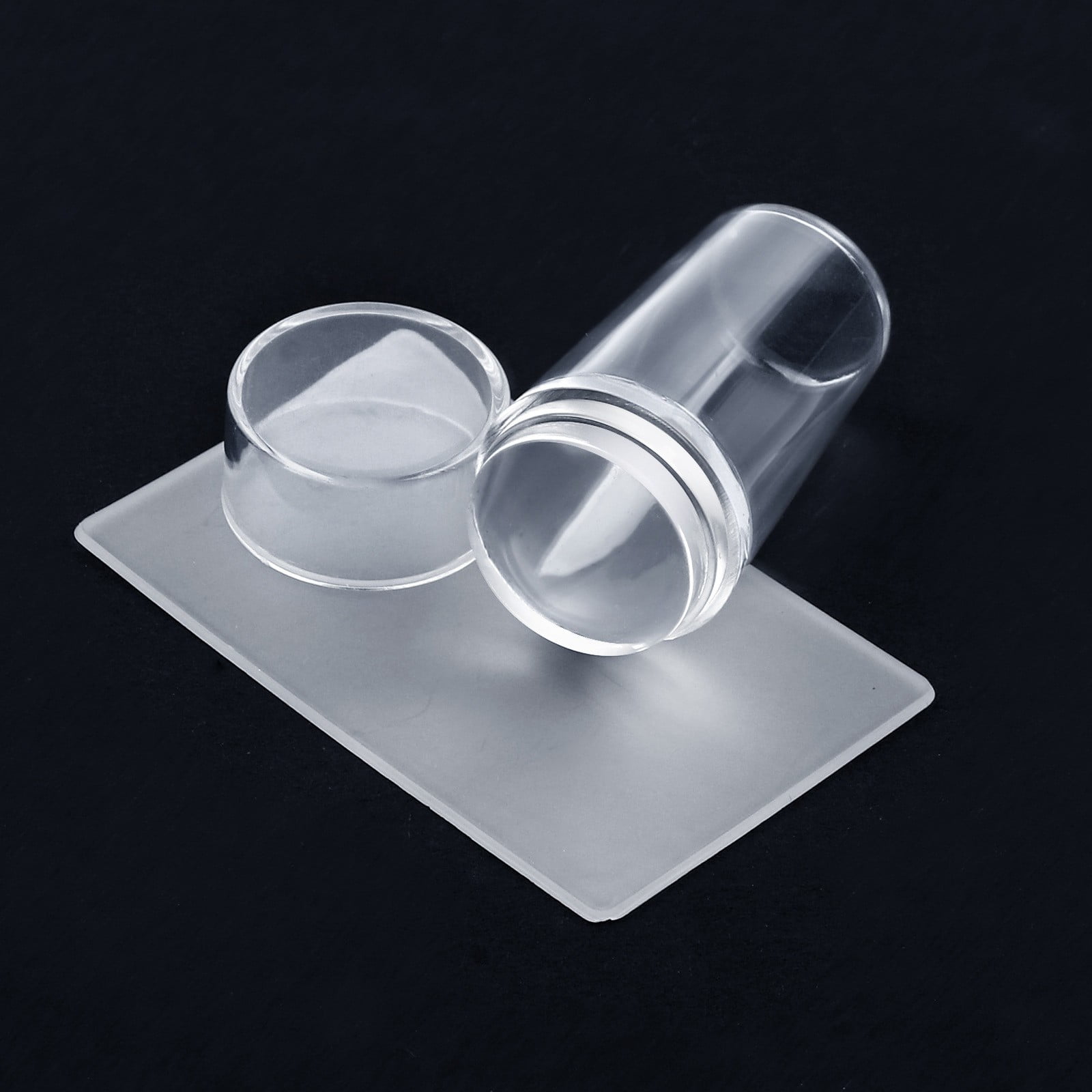 Clear Silicone Stamper with Scraper - Transparent DIY Stamping Tool for ...
