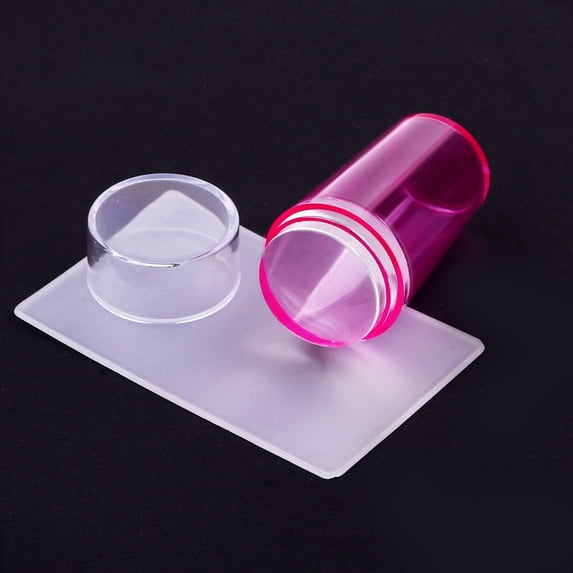 Clear Silicone Stamper with Scraper - Transparent Stamping Tool for DIY ...
