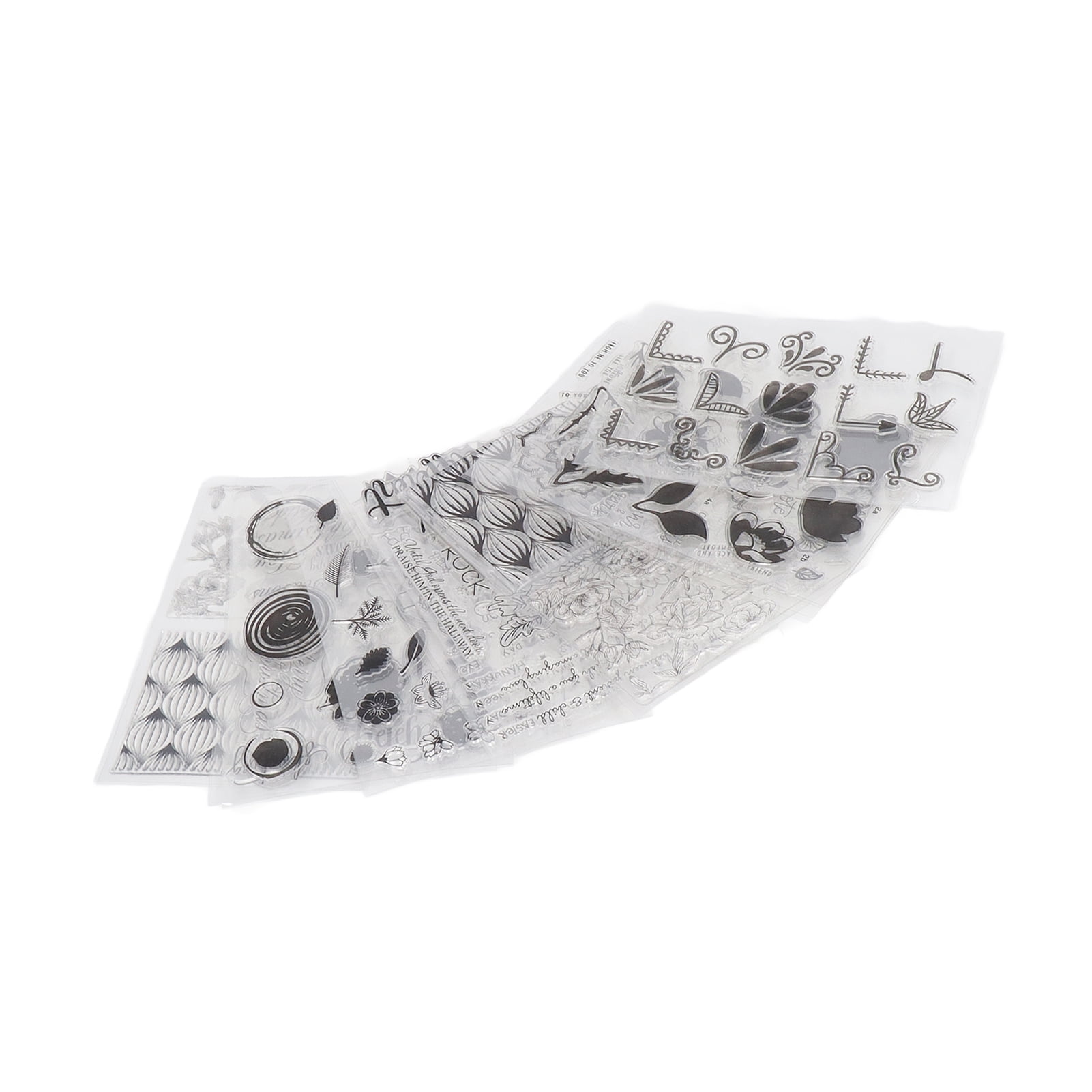 Clear Silicone Stamps for Card Making DIY Scrapbook Album Frames - 10 ...