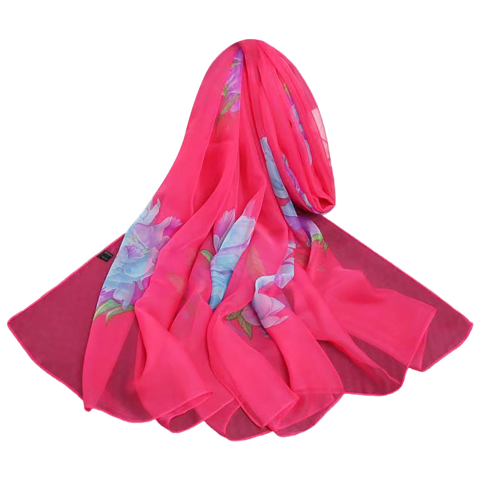 Clear Silk Scarves for Women's Summer Sunscreen Soft Sand Silk Scarf ...