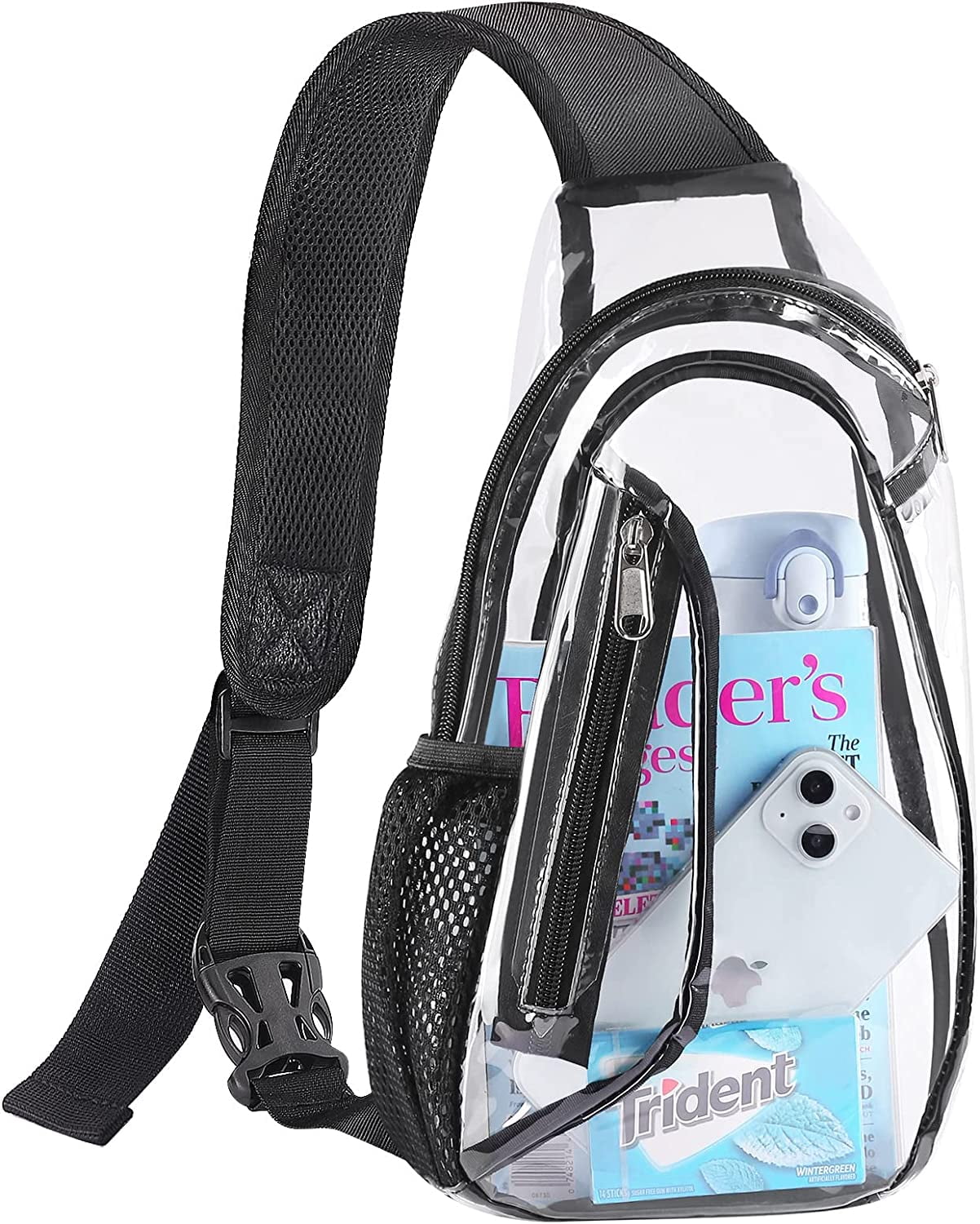 Clear Sling Bag Stadium Approved, Crossbody Backpack Mini Shoulder ...