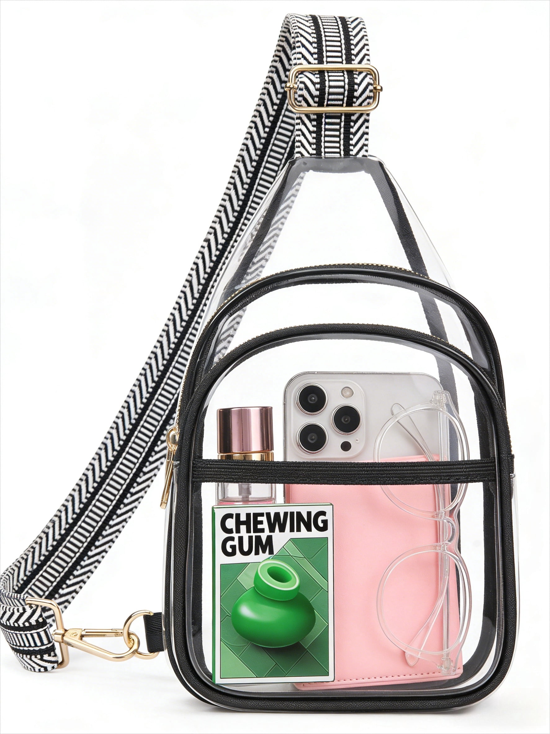 Clear Sling Bag for Stadium Events, Clear Purse for Women, Stadium ...