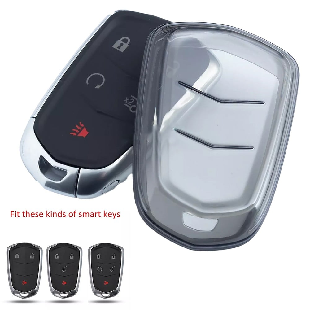 Clear Smart Car Key Fob Cover Case Holder For Cadillac XT4 XT5 XT6 ...