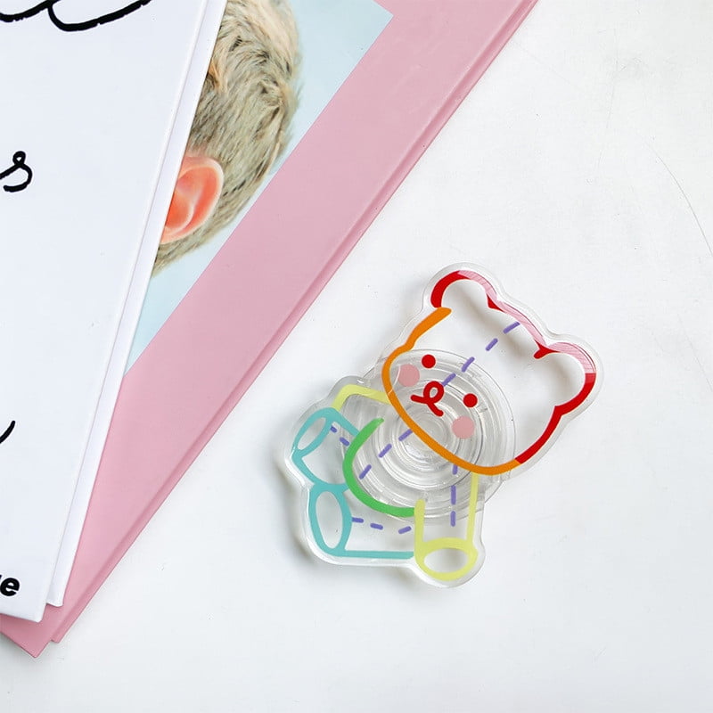 Clear Smiley Face Rabbit Phone Stand Holder For iPhone 13 Universal ...